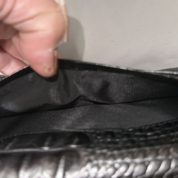 Brahmin | Bags | Brahmin Authentic Gray Crocodile Leather Wallet Card ...